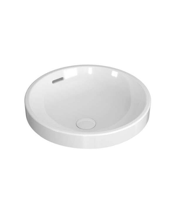 Syros 401 semi inset ceramic basin – Vineyard Tiles & Appliances